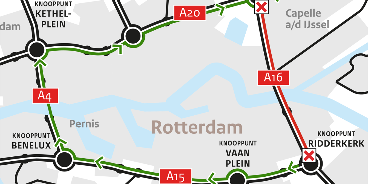 Afsluiting A16 richting Rotterdam | RKC WION